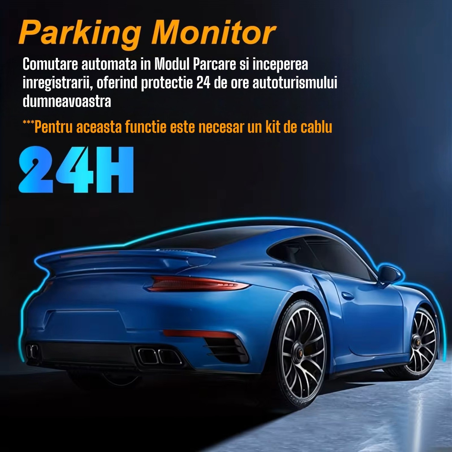 Camera Auto De Bord DVR Duala LONDEMM Full HD 1080P, Card De Memorie SD ...