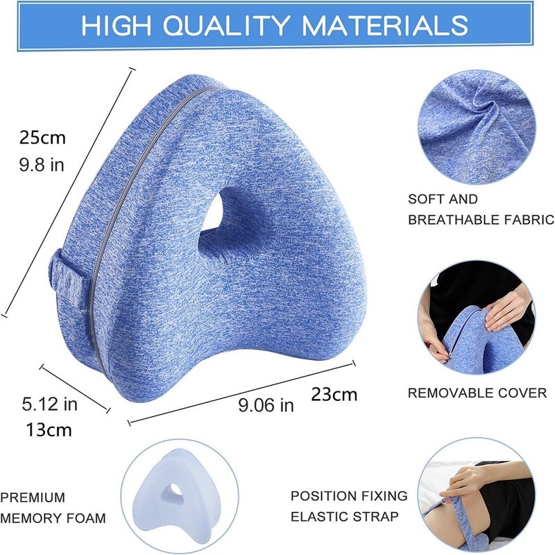 Perna ortopedica pentru genunchi, spuma cu memorie, design ergonomic ...