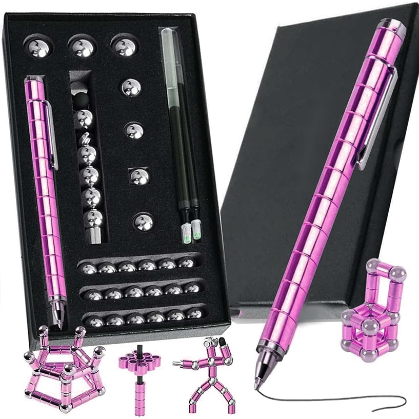 Set Pix Modular Magnetic Premium cu 30 Bile Magnetice, 14 Inele ...