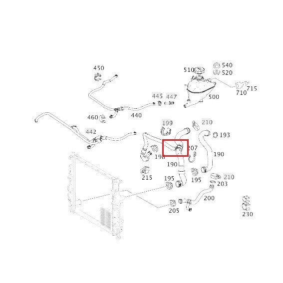 Conducta apa radiator Mercedes, ML W164, A1645011082 - eMAG.ro