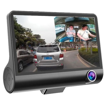 Camera Video Auto Tripla DVR Full-HD, 3 Camere - Fata/Spate/Interior ...