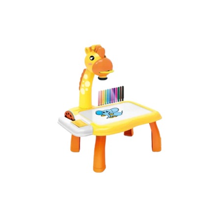 Jucarie educationala tip tabla, masuta de desenat cu proiector, cu ...