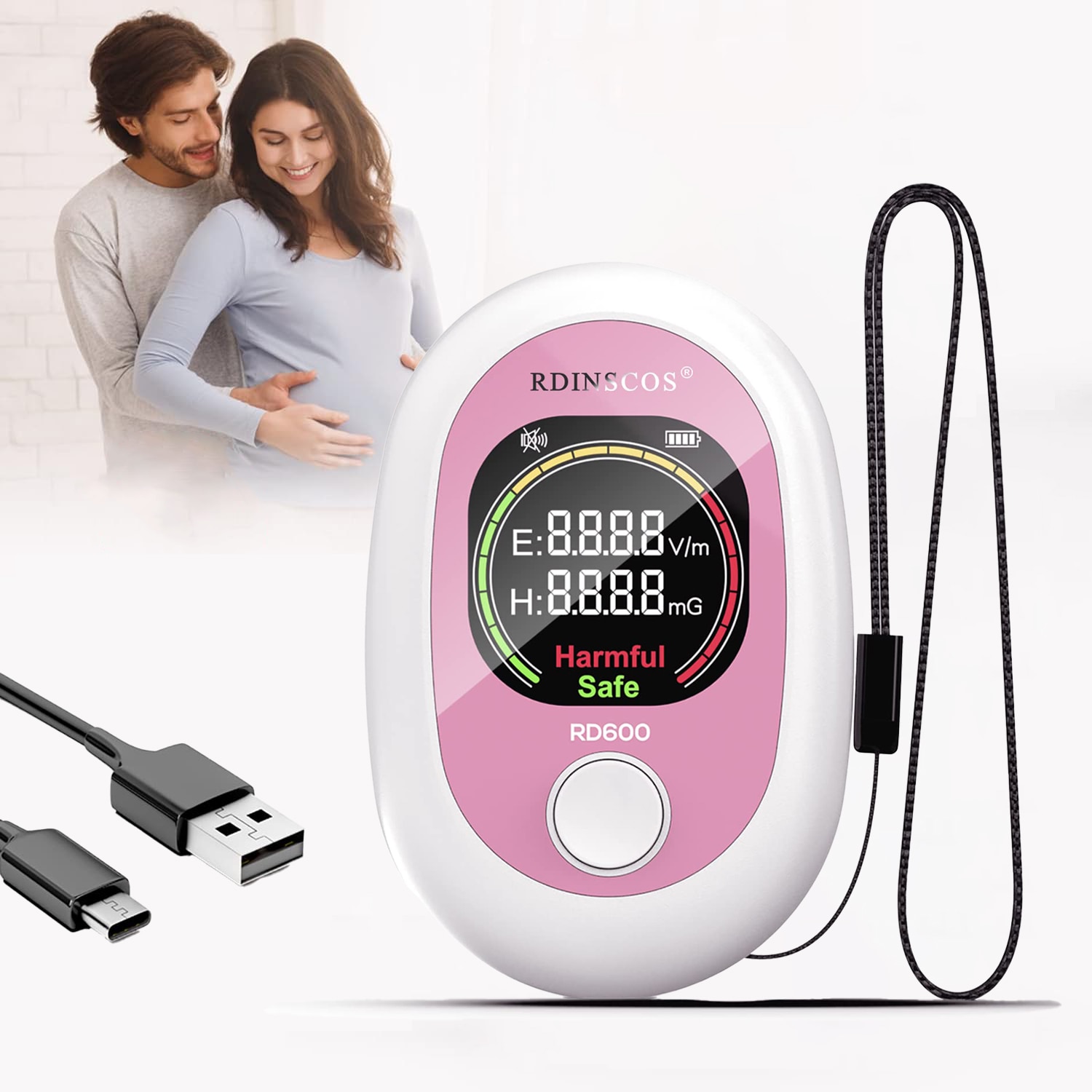 Detector de radiatii electromagnetice, EXCITAT, EMF, alarma sonora si ...