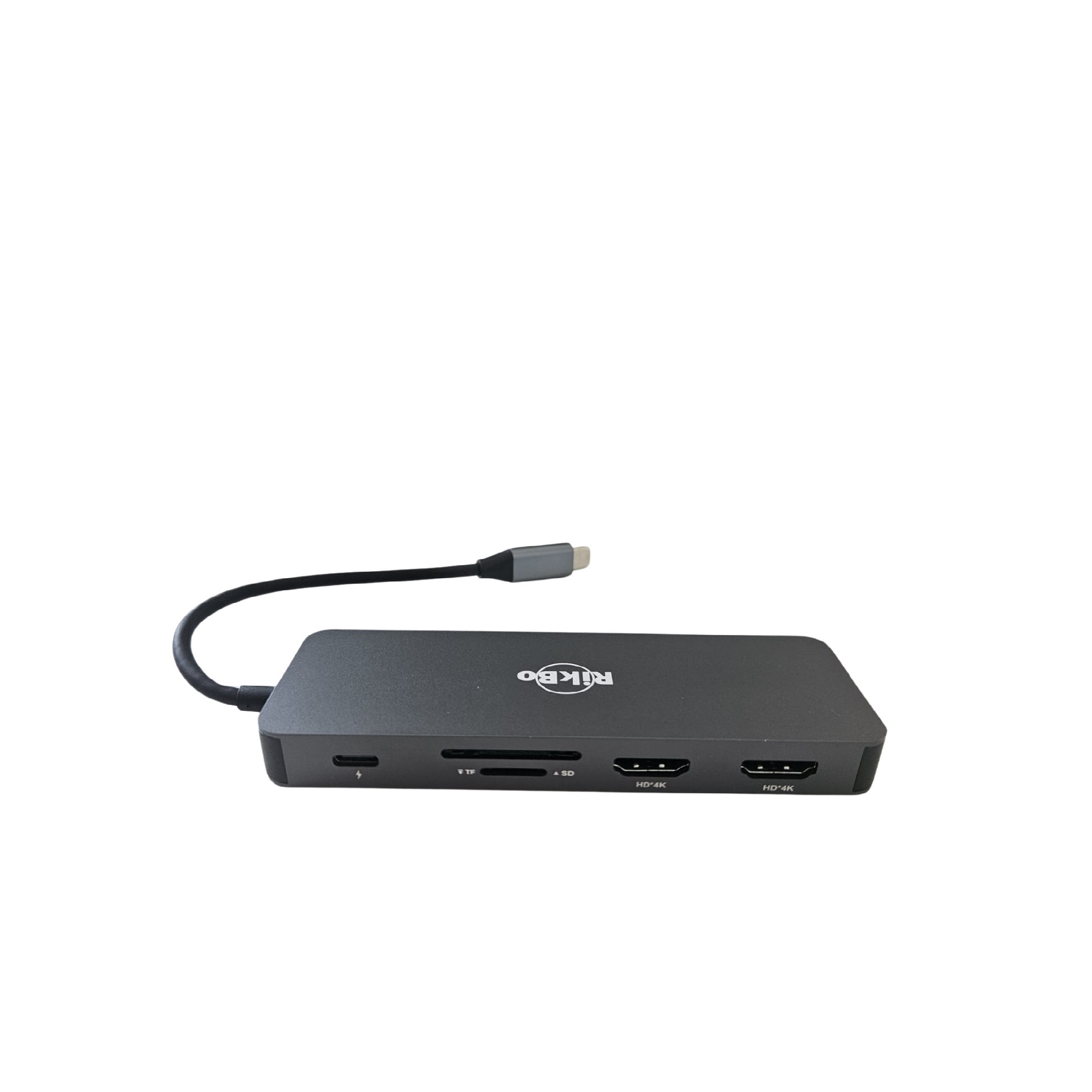 Docking Station USBC, 10 in 1 RikBo®, 2 x 4k HDMI, 1x VGA Port, 1 x ...