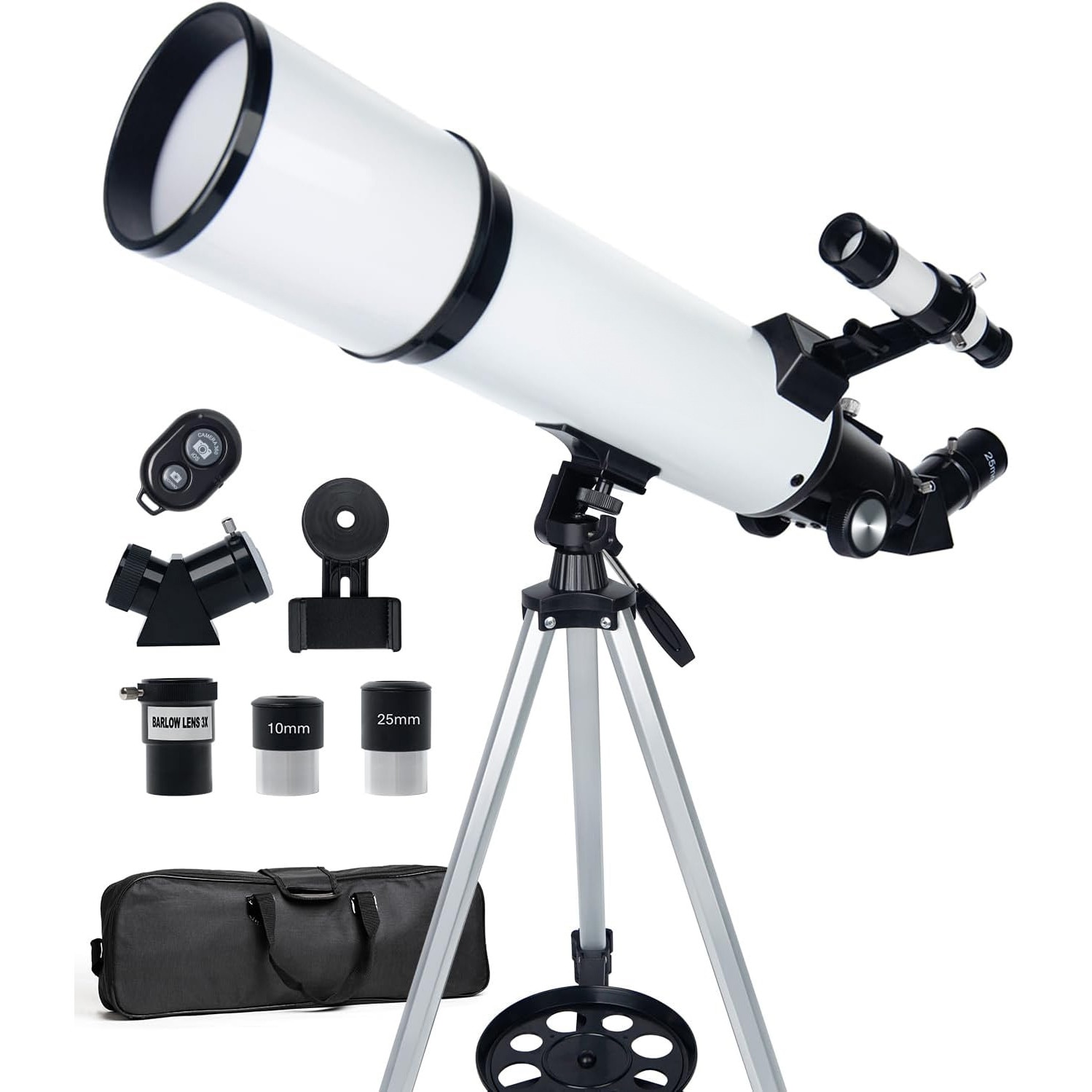 Telescop astronomic FiGGA®, Trepied aluminiu inaltime 122 cm, Marire ...