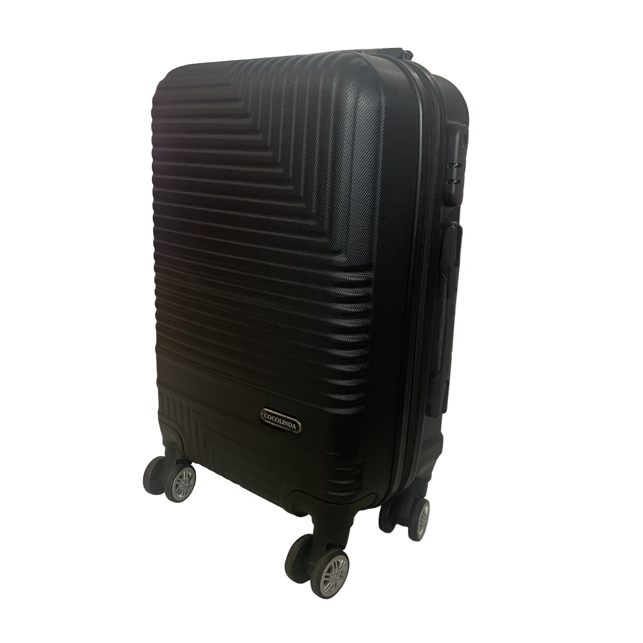 Troler avion 57 x 34 x 20 cm, ABS rezistent, 4 roti rotatie 360 grade ...