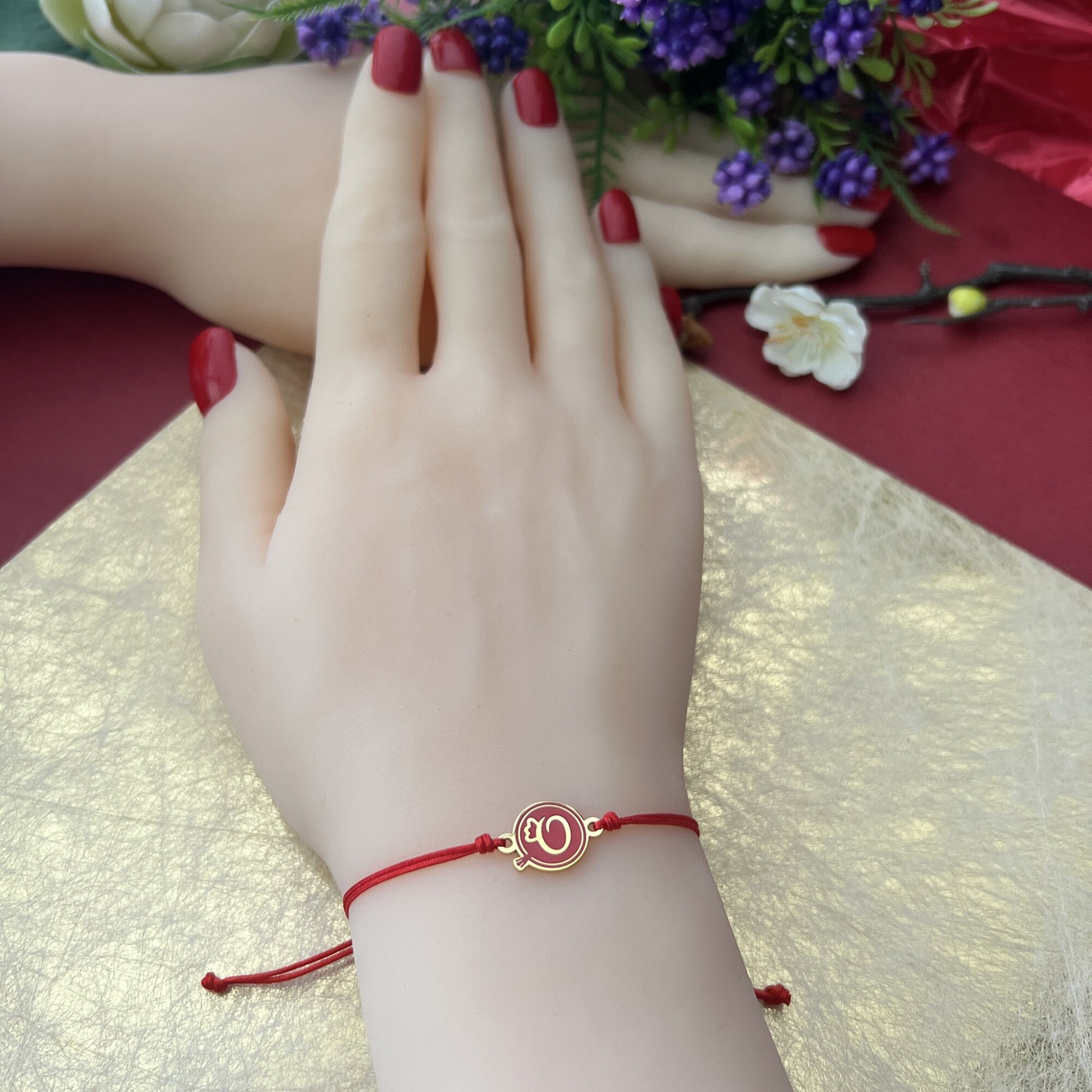 Bratara Initiala Rosie Gold Plated - O - eMAG.ro