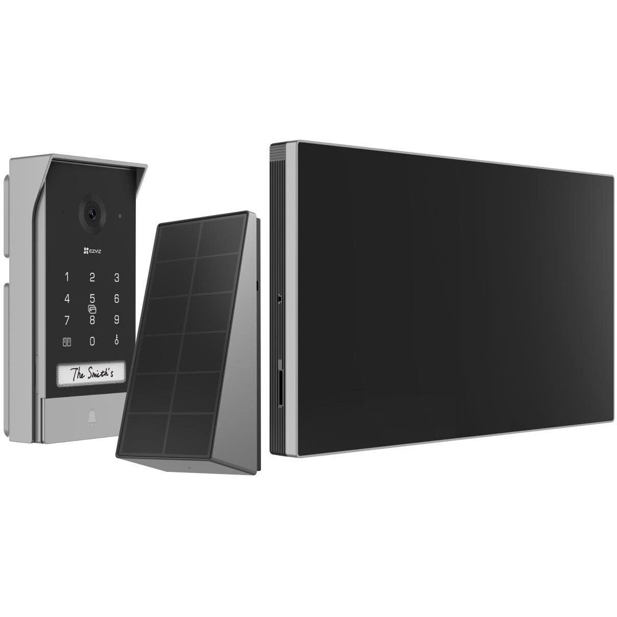 Videointerfon CS-EP7, Ezviz, Wi-Fi, Negru/Gri - eMAG.ro