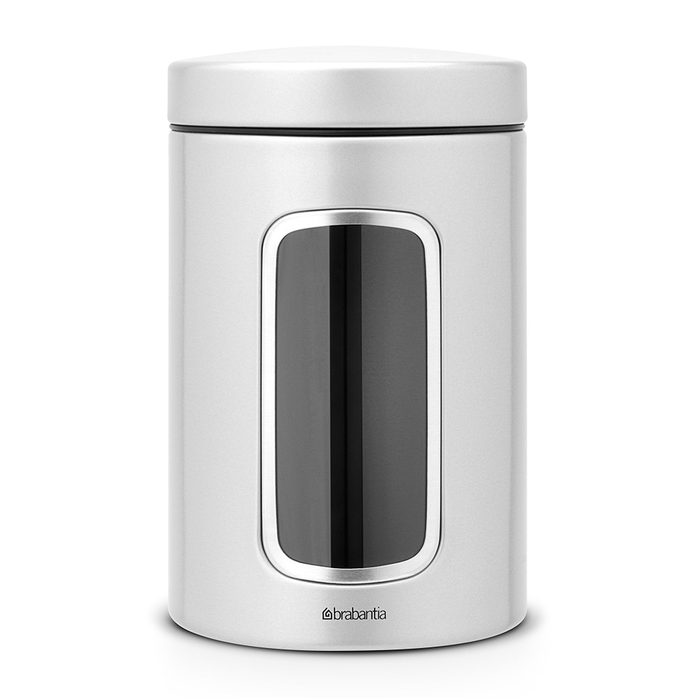 Recipient inox cu fereastra 1.4 l, 11 x 17.5 cm Brabantia - eMAG.ro