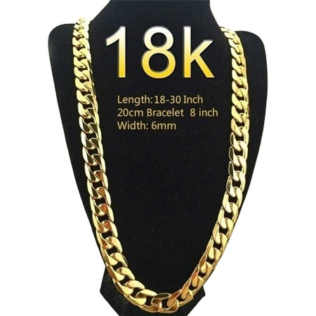 Lant barbati QttvbTna, cupru/aur 18K solid, unisex, auriu - eMAG.ro