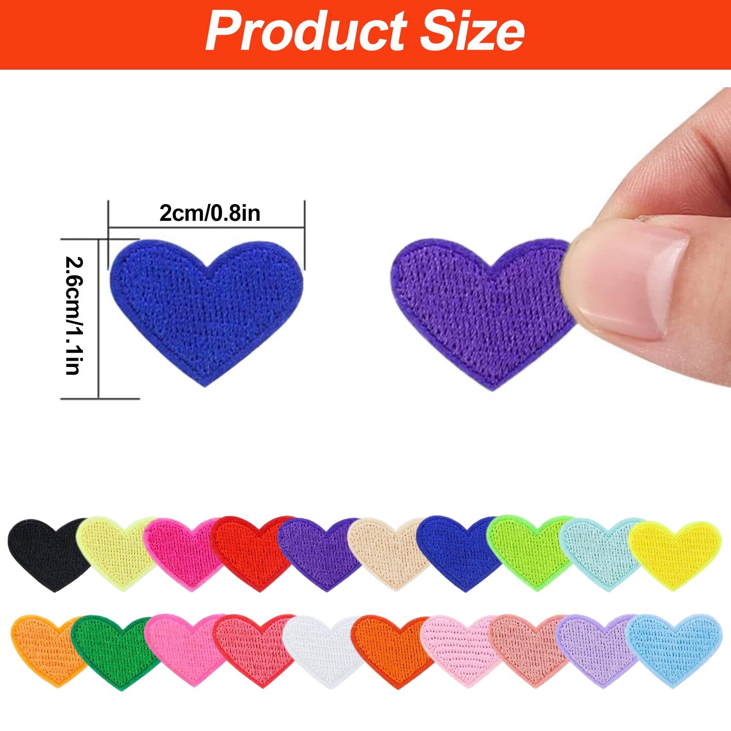Set 20 petice, QttvbTna, Multicolor, 2x2.6 cm - eMAG.ro
