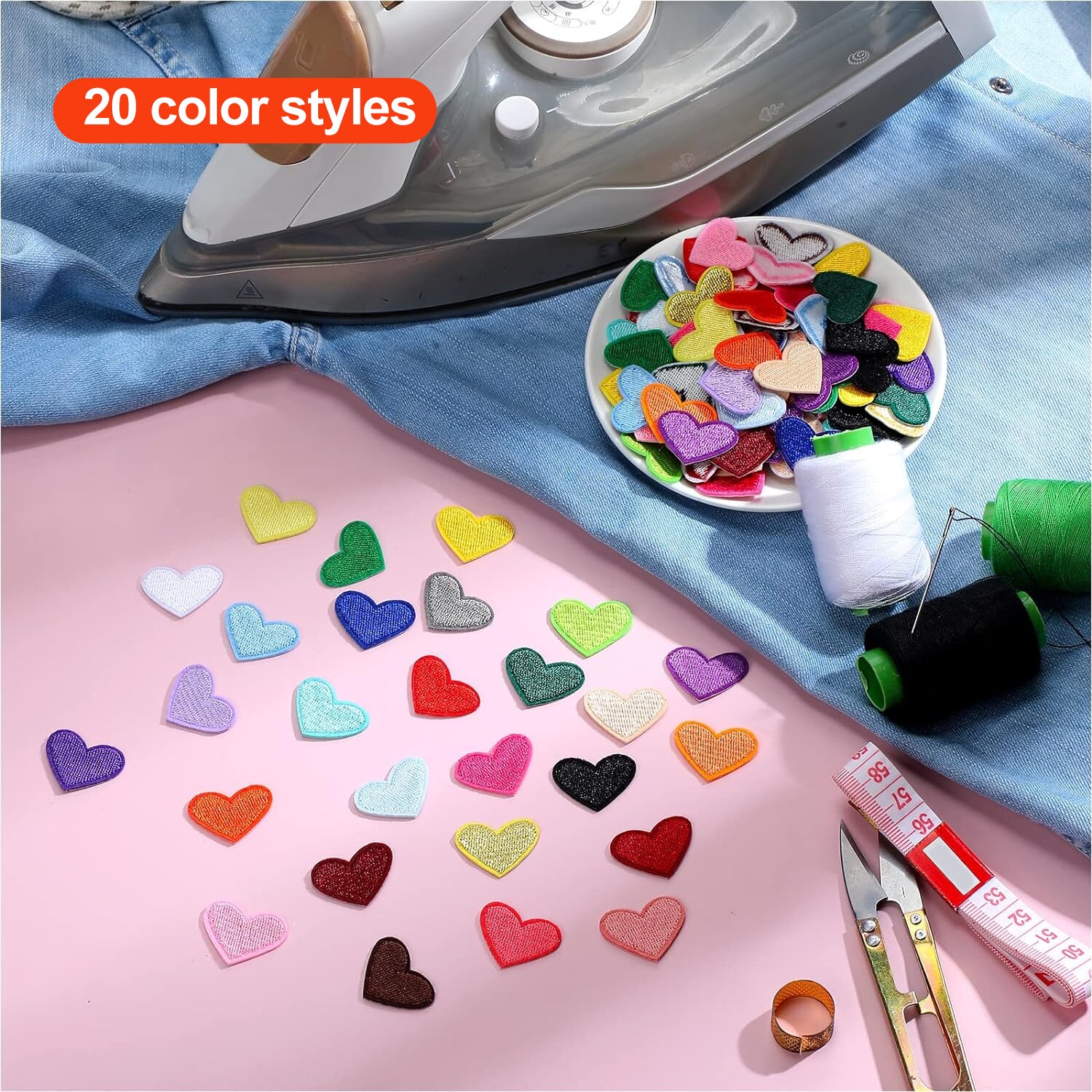 Set 20 petice, QttvbTna, Multicolor, 2x2.6 cm - eMAG.ro