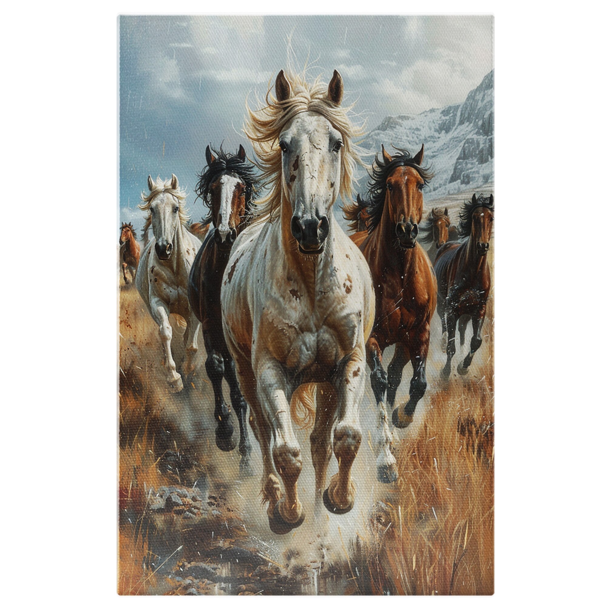 Tablou Canvas Caii ce Alearga si Spiritul Neimblanzit al Libertatii ...