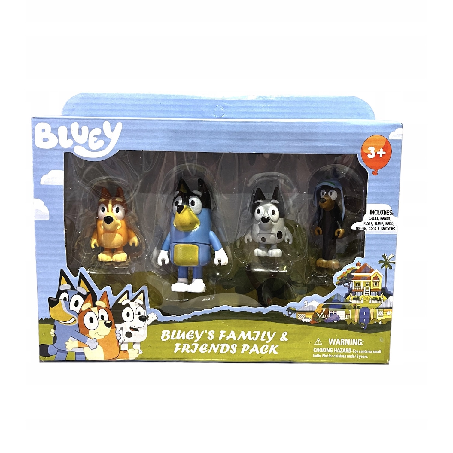 Set 4 figurine Bluey si Bingo, ABS, 5-9cm, multicolor, +3 ani - eMAG.ro