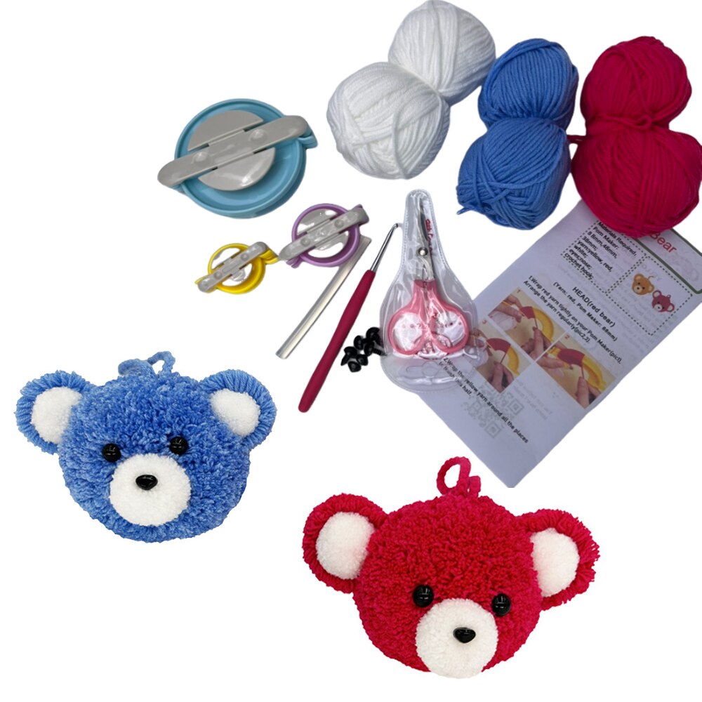 Set de Crosetat pentru Incepatori, Doi Ursuleti de Plus, Multicolor ...