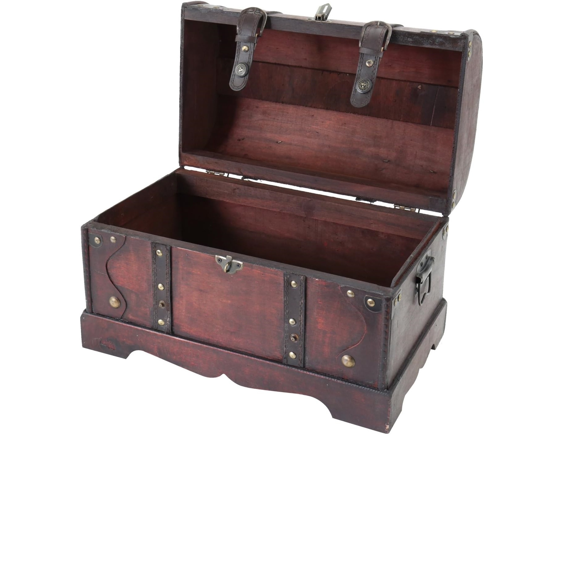 Cutie Depozitare tip Cufar, din lemn, lucrata manual, stil vintage, 40 ...