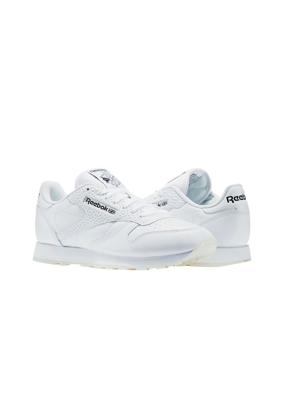 Pantofi barbati Reebok CL Leather ID Sintetic Alb, 45.5 EU - eMAG.ro