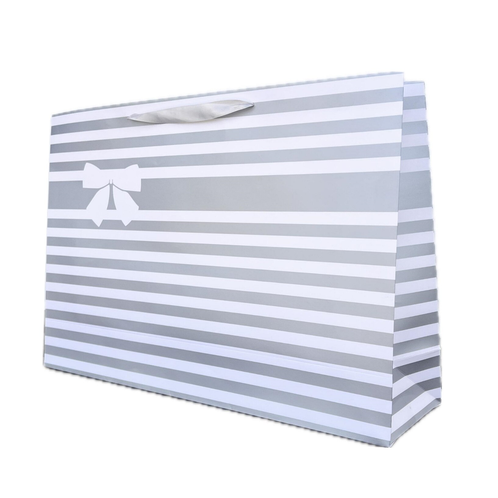 Punga cadou, Dungi si fundita, Gri, 55x40x15 cm - eMAG.ro