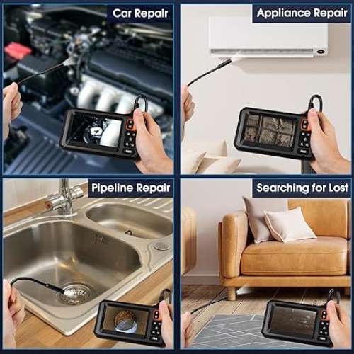 Endoscop, EXCITAT, camera de inspectie de 8 mm, impermeabila IP67, 8 ...