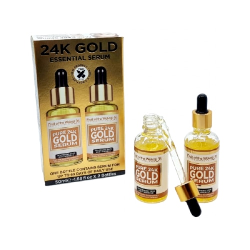 Pachet 2 Seruri Antirid 24K Gold, cu particule de aur si Colagen, 2 x ...