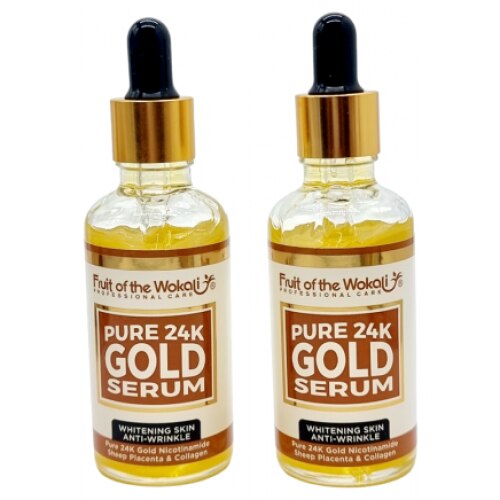 Pachet 2 Seruri Antirid 24K Gold, cu particule de aur si Colagen, 2 x ...