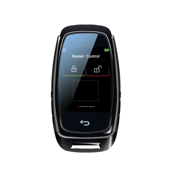 Cheie Auto Smart iSmartKey cu ecran LCD, Negru, 4 Butoane, Keyless Go ...
