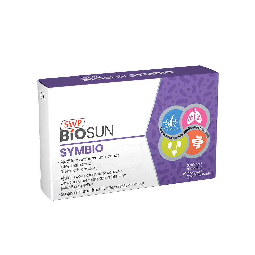 Biosun Symbio, Sun Wave Pharma, 15 capsule - eMAG.ro