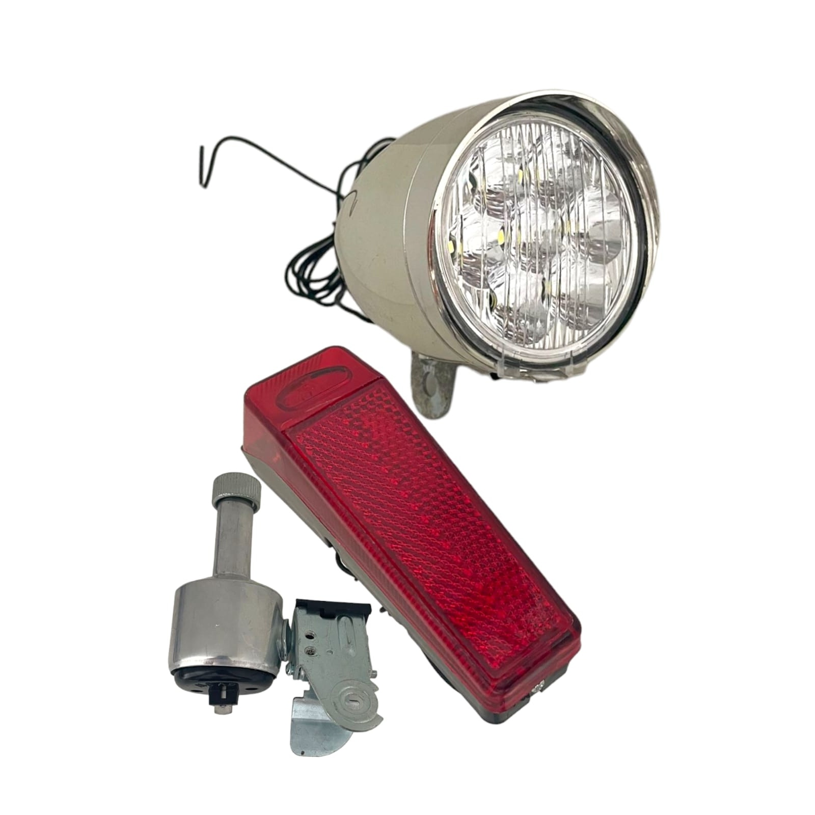 Set far LED si stop bicicleta cu dinam, AVI-162 - eMAG.ro