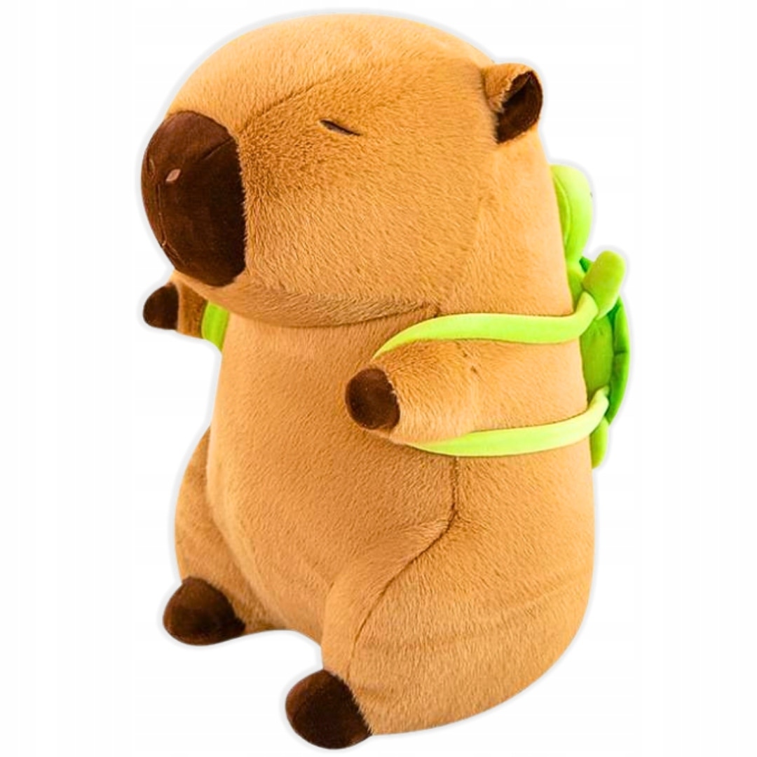 Jucarie de plus Capibara cu rucsac, Plush, decorativa, educativa, 23cm ...