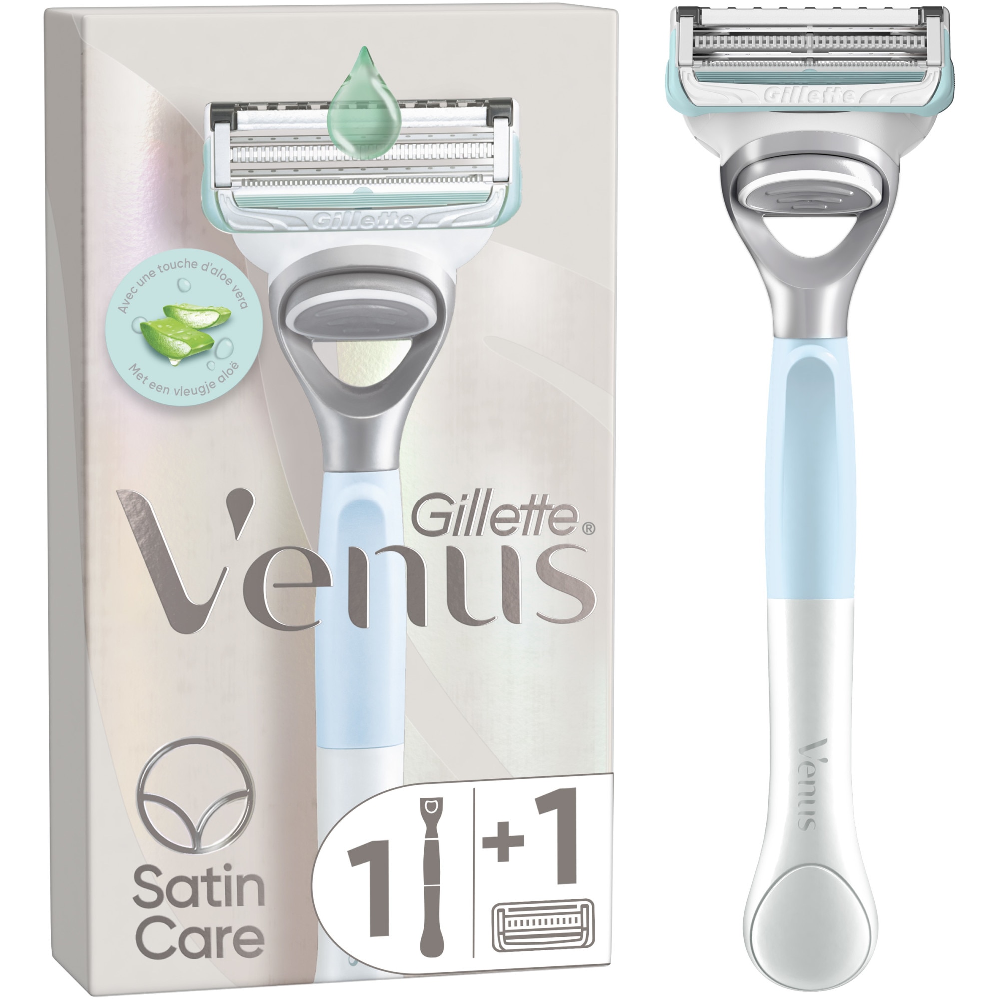Aparat de ras Gillette Venus pentru parul si pielea zonei intime, maner ...