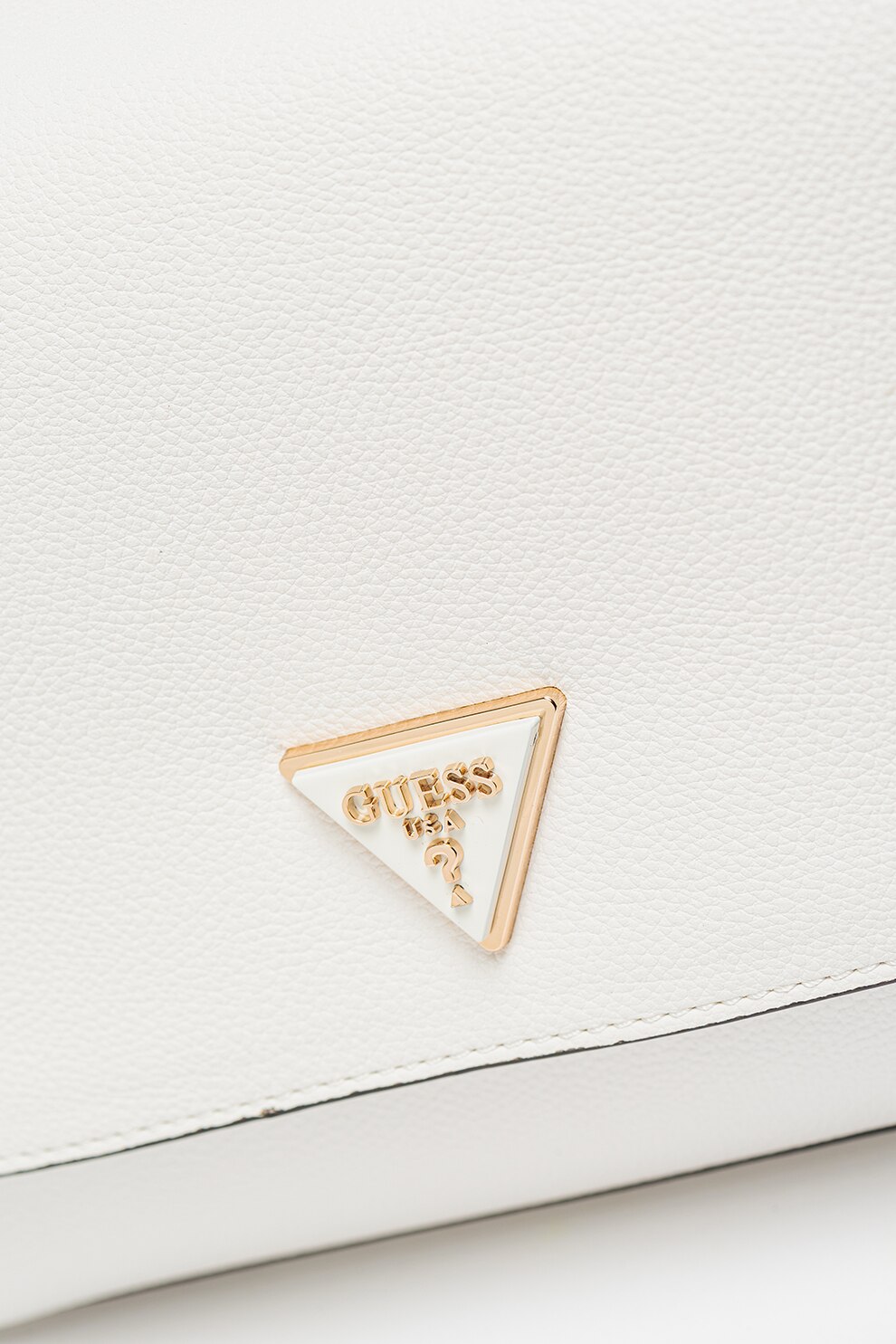 GUESS, Geanta crossbody din piele ecologica cu clapa Emiliya, Gri pal ...