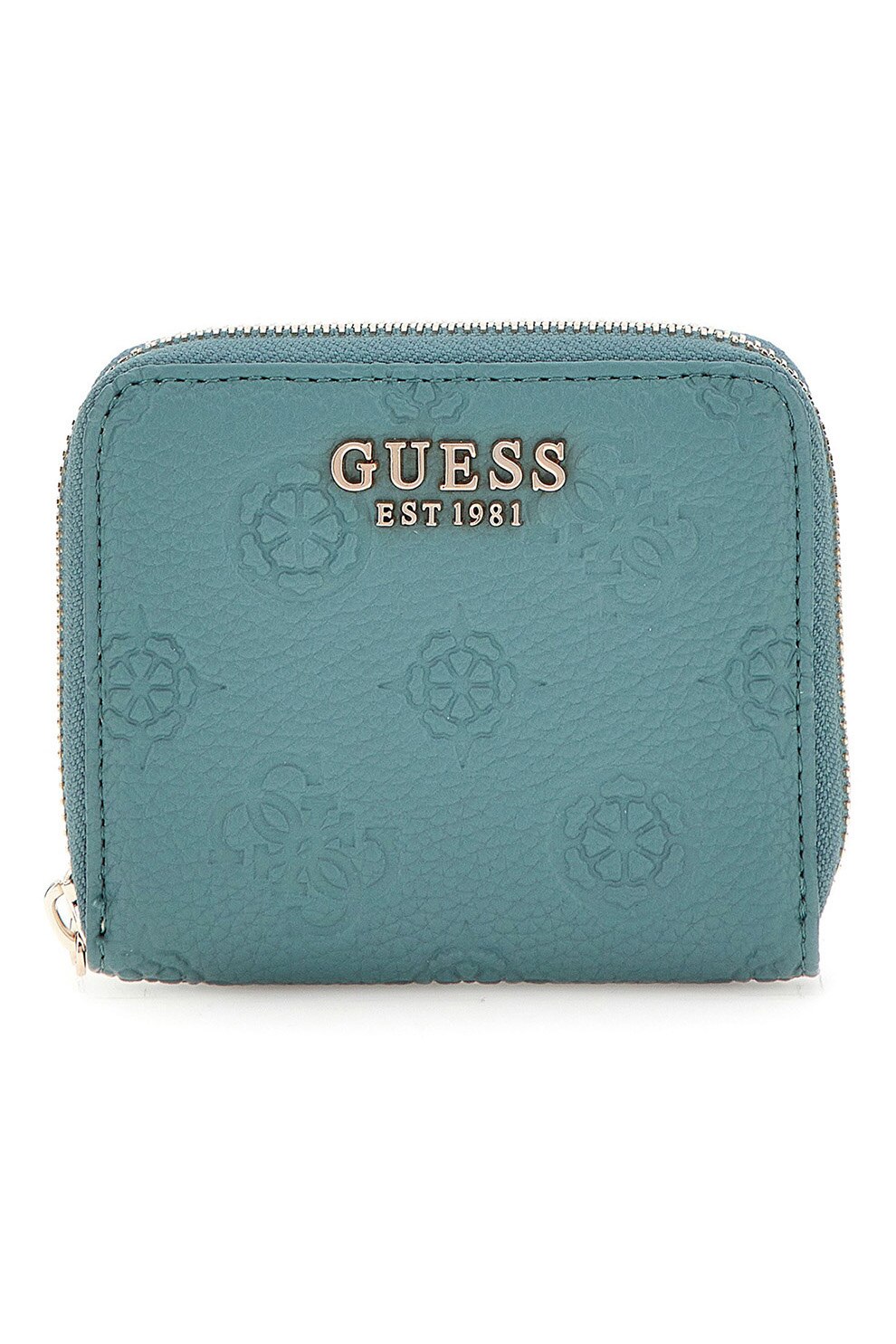 Guess, Portofel cu fermoar si model Gianessa, Turcoaz - eMAG.ro