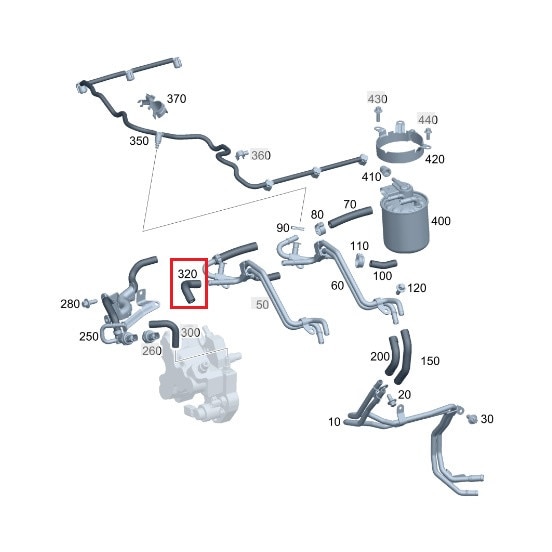 Conducta combustibil Mercedes, DIESEL OM642 - eMAG.ro