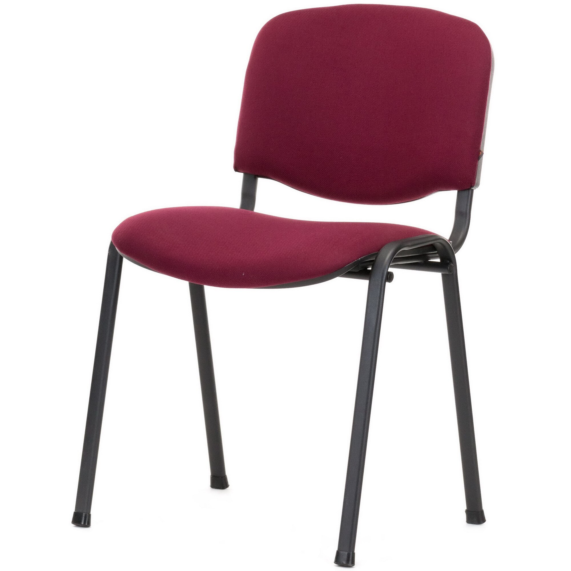 Scaun vizitator QMOBILI FELICIA Bordo, stofa, suprapozabil, cadru ...