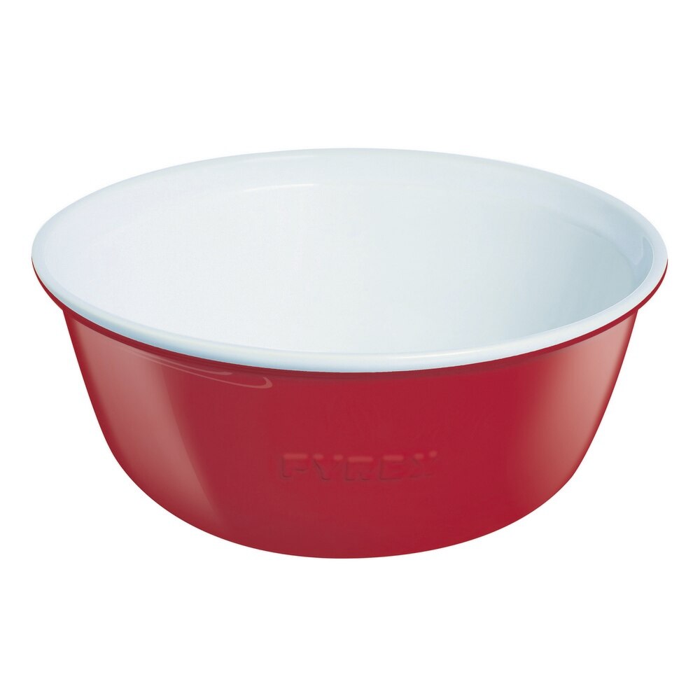 Bol ceramica 2 l rosu Pyrex - eMAG.ro