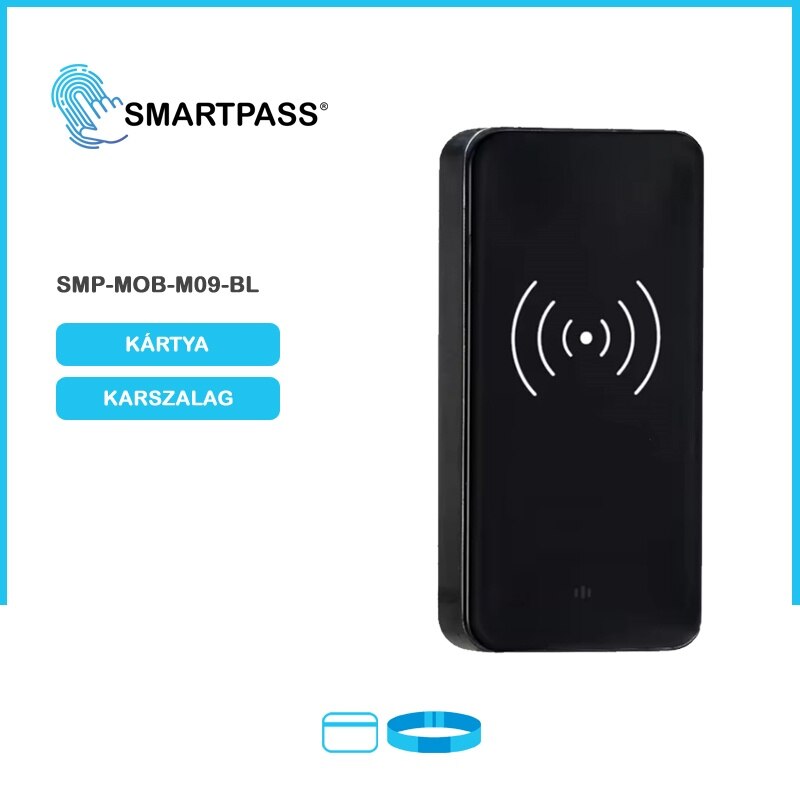 Smartpass M09 Elektronikus Zár Szekrényekhez, Kártya, Karszalag, Fekete ...