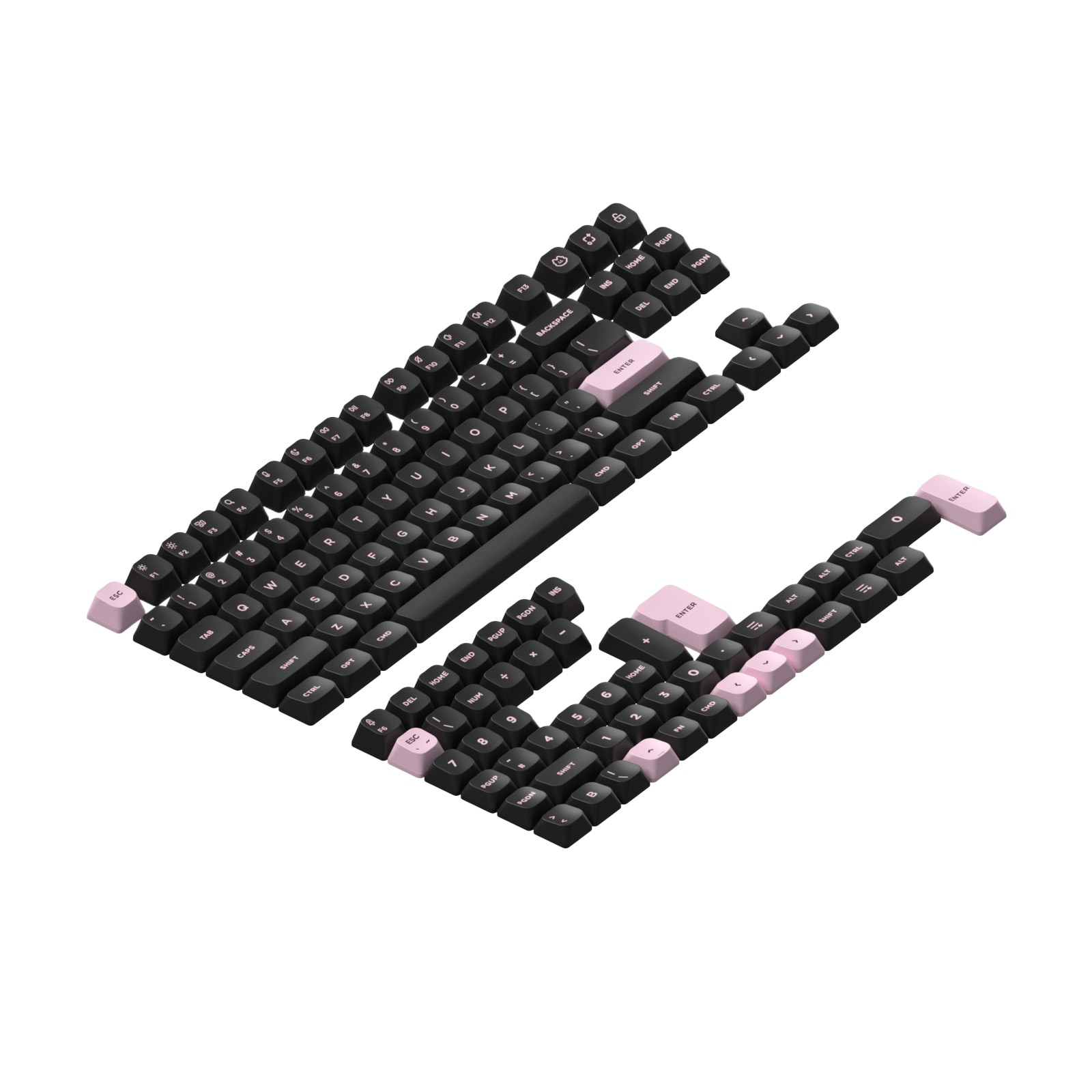 Kit Butoane Nuphy Gem mSA Double-shot PBT Keycaps, Compatibil cu switch ...