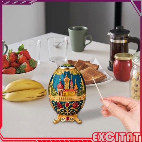 Dispenser pentru scobitori, EXCITAT®, Stil retro castel, Portabil ...