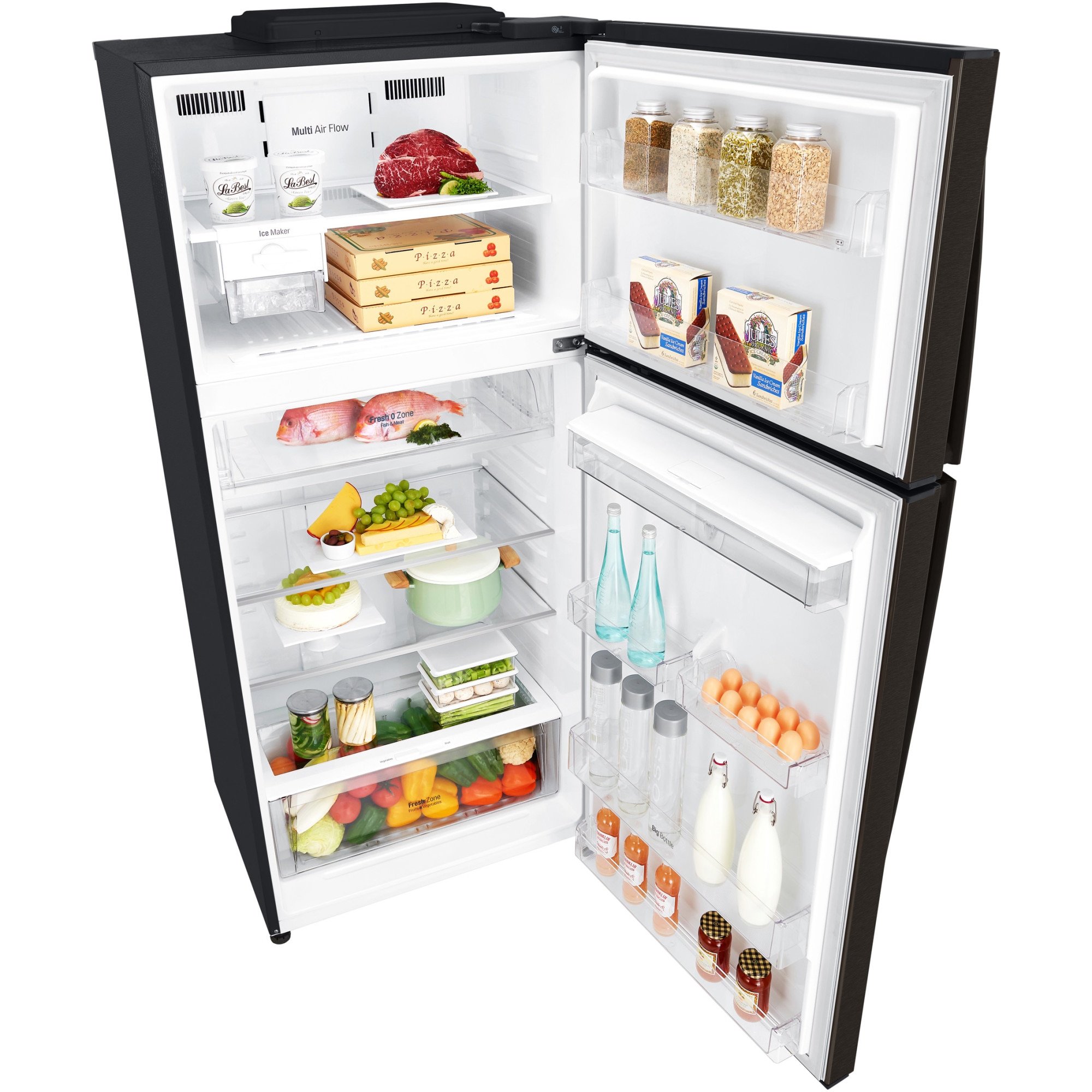 Frigider cu doua usi LG GTF744BLPED, 509 l, Total No Frost ...