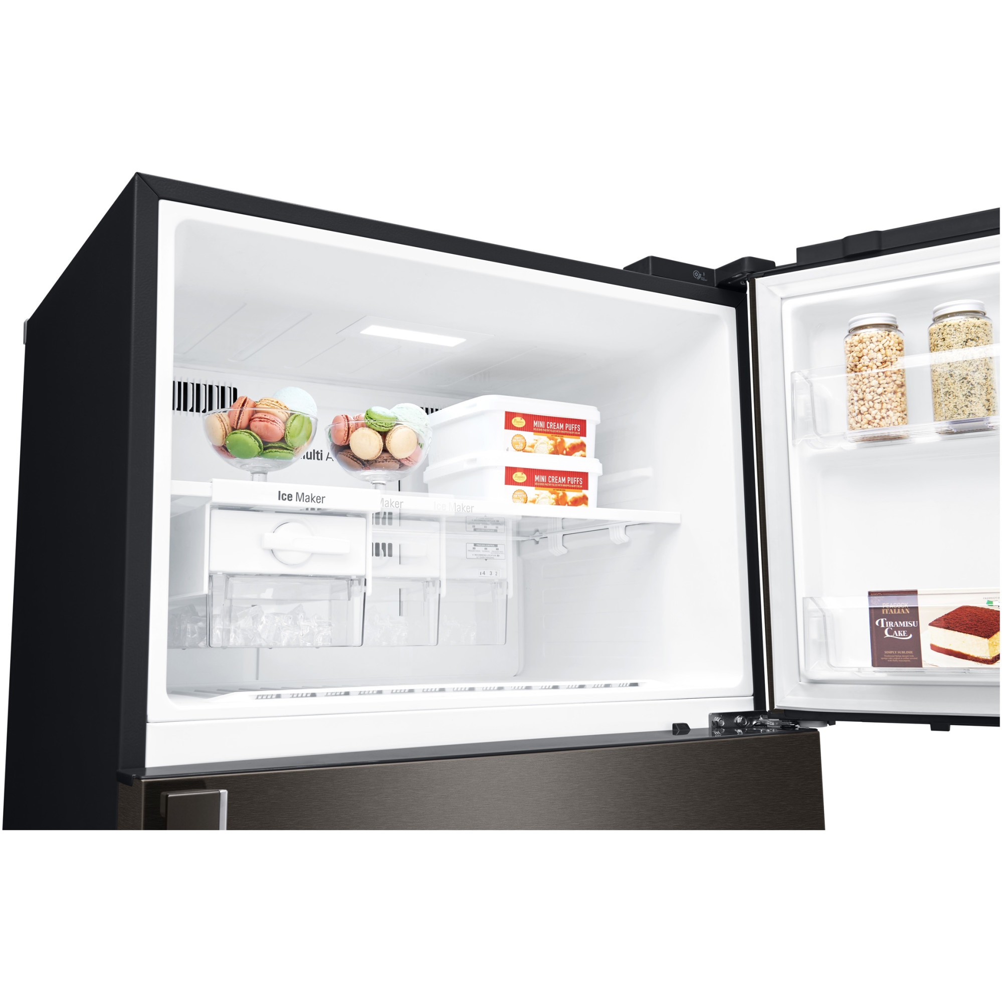 Frigider cu doua usi LG GTF744BLPED, 509 l, Total No Frost ...