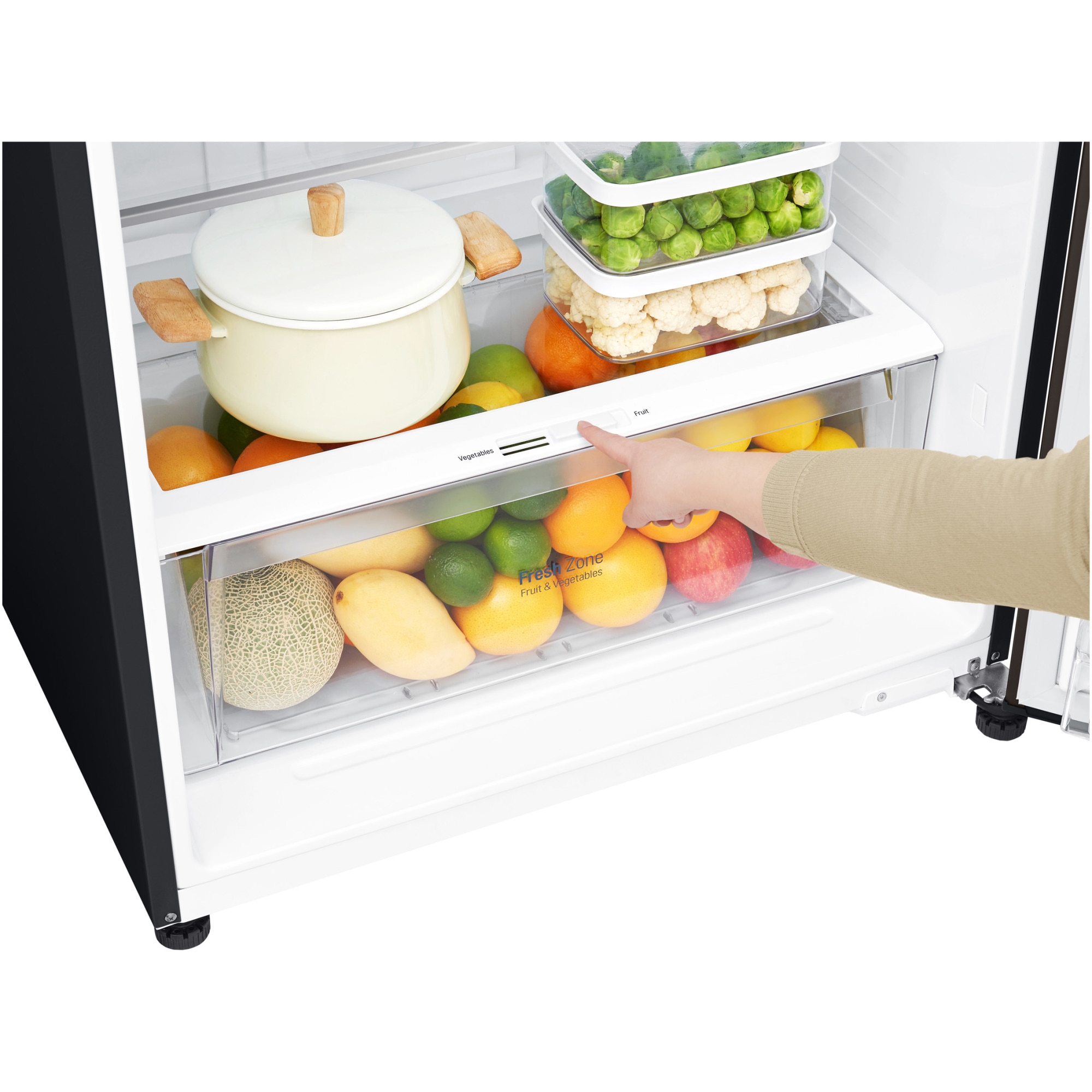Frigider cu doua usi LG GTF744BLPED, 509 l, Total No Frost ...