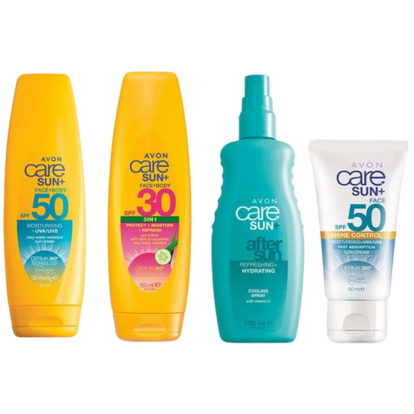 Set Bronz de durata - 4 produse cu protectie solara pentru plaja, Avon ...