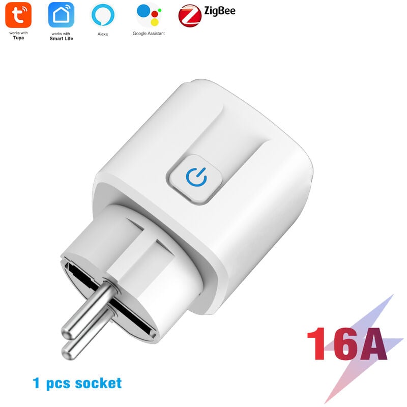 Priza inteligenta, Tuya, control vocal, monitorizare energie, 16A 3680W ...