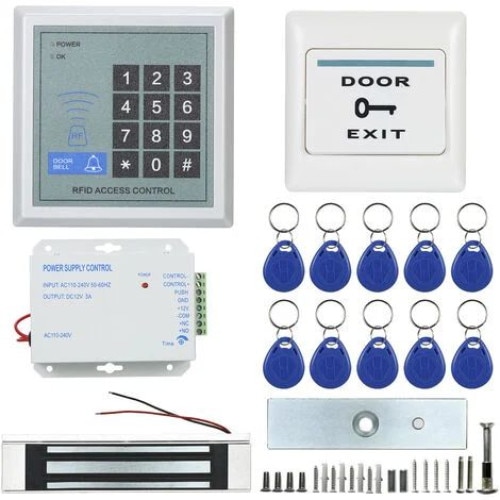 Sistem control acces RFID QttvbTna, 6 cartele incluse, multicolor - eMAG.ro