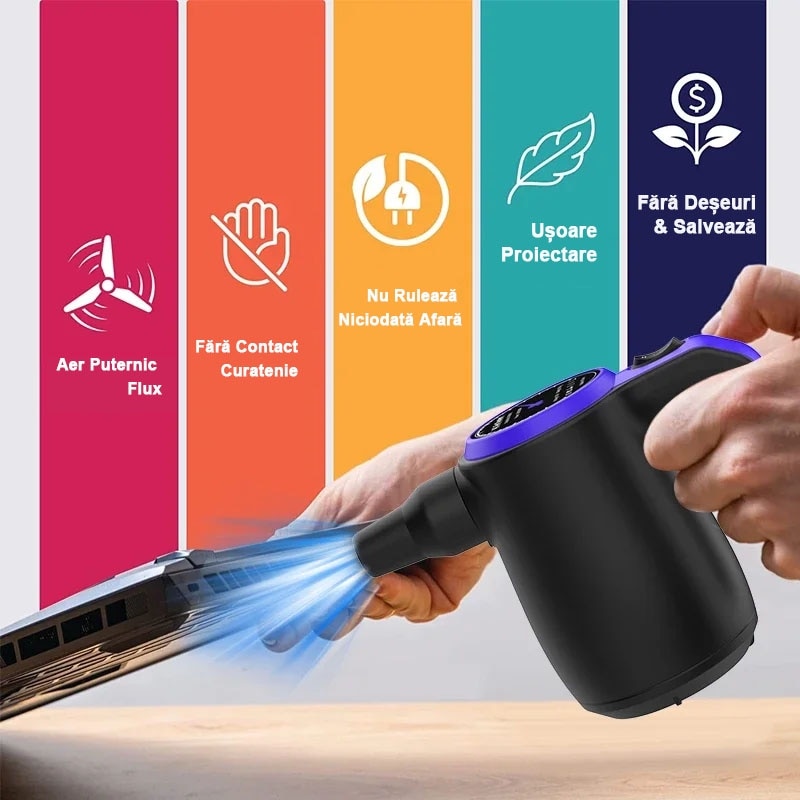 Electric Compressed Air Duster 500W Air Blower Computer Keyboard ...