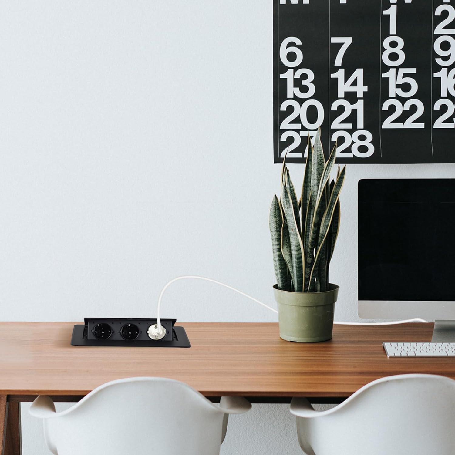 Priza Incorporabila in Blat Bucatarie, Masa sau Birou EXCITAT®, 3 Prize ...