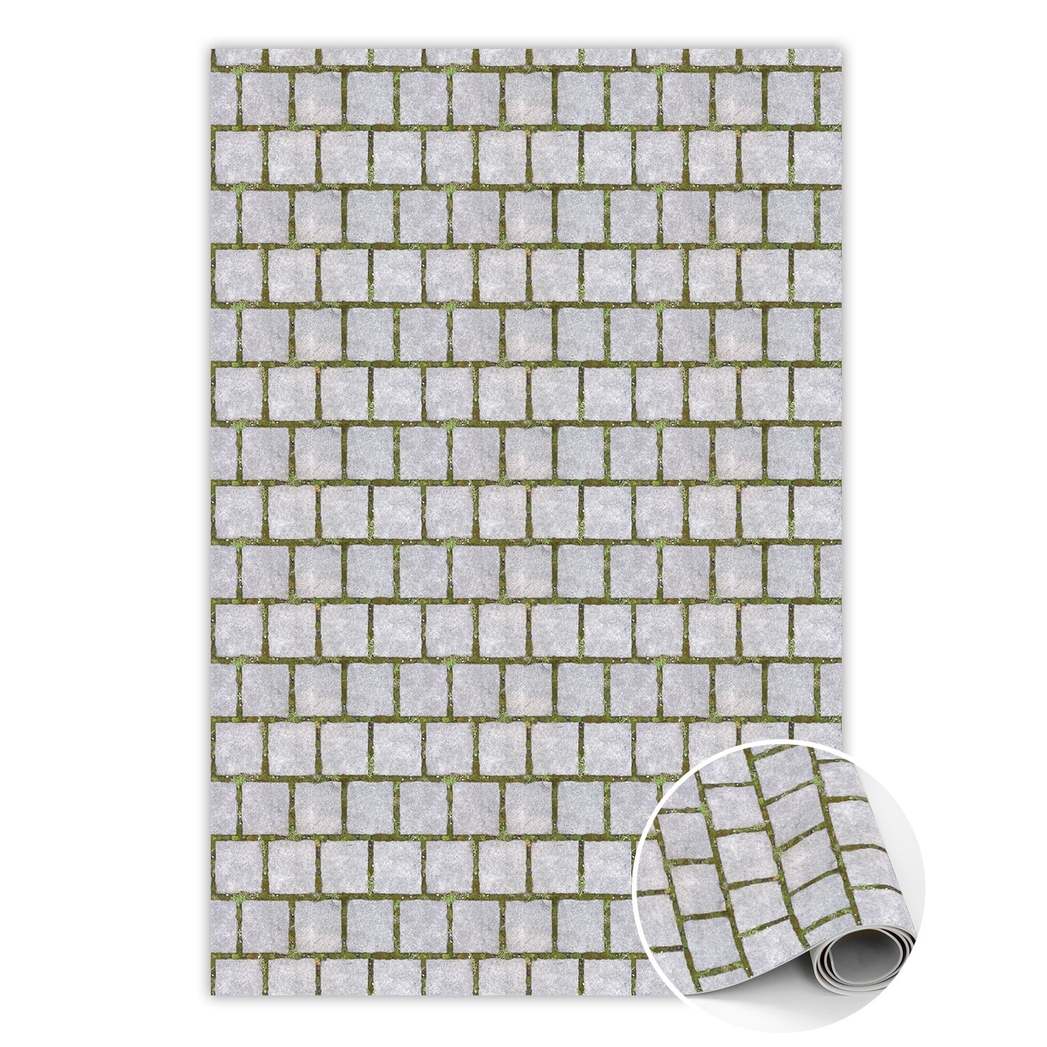 Covor de vinil, PVC, Ara, Gri, 120 cm x 180 cm, 010260360160000020354 ...