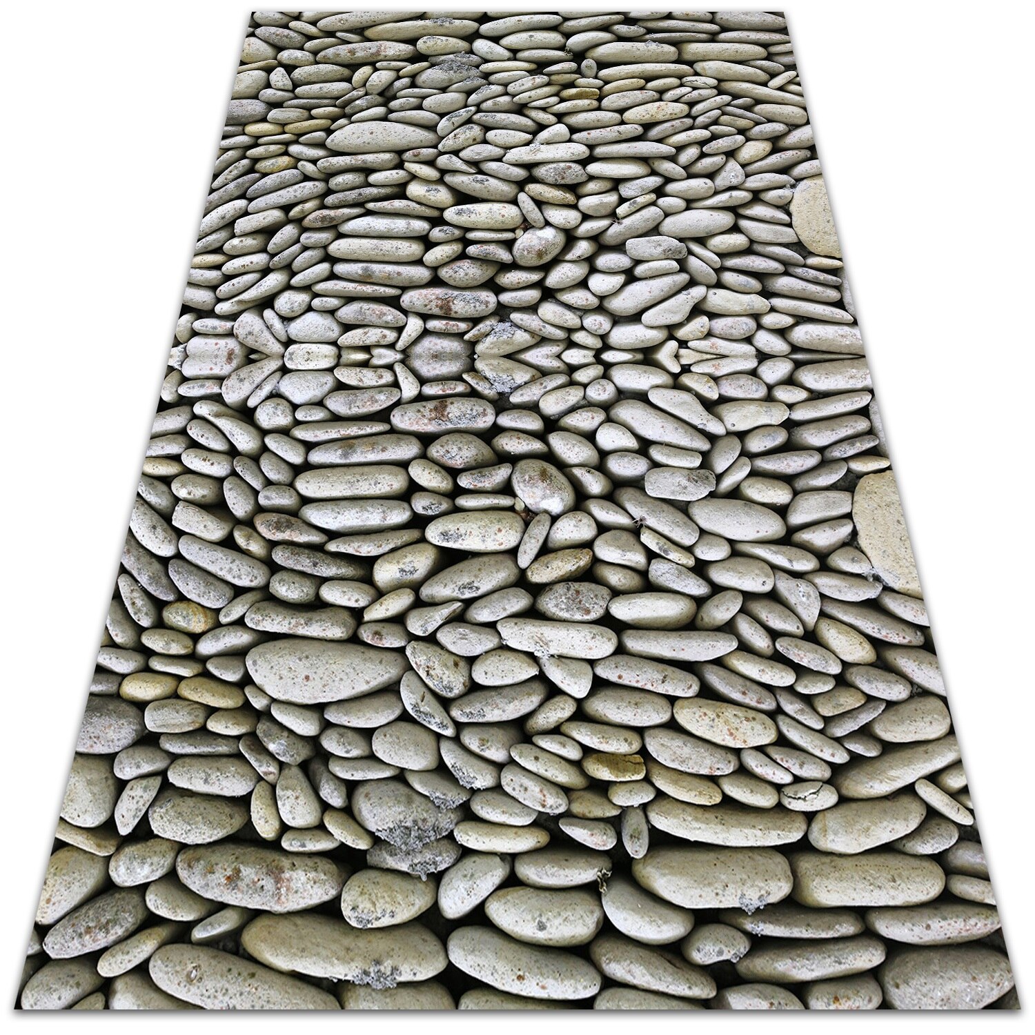 Covor de vinil, PVC, Pietricele, Gri, 120 cm x 180 cm ...
