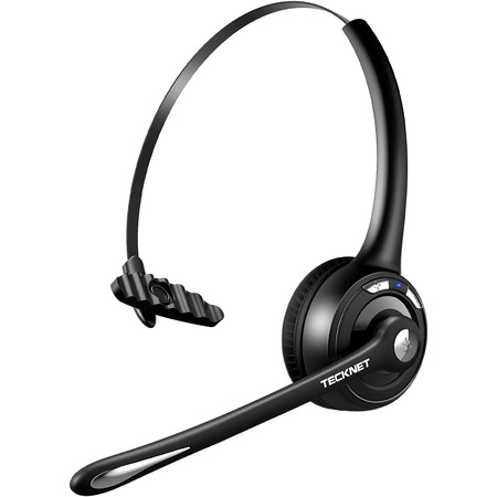 Casca wireless call center Tecknet TK-HS004 Bluetooth 5.0, noise ...