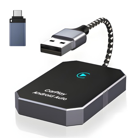 Element-x® безжичен CarPlay адаптер, 2 в 1 Smart USB нормален или тип C ...